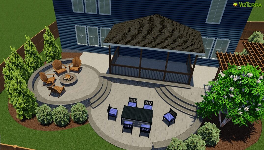 Vizterra 3D Hardscape Design | Hardscapes of Holly Springs
